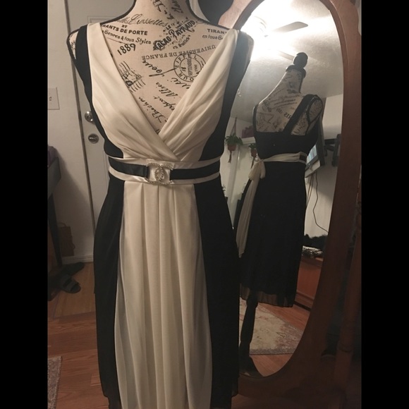 Ruby Rox | Dresses | Nwot Elegant Formal Black White Dress | Poshmark